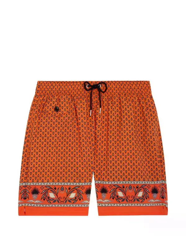 FURSAC Graphic-print Swim Shorts - Orange