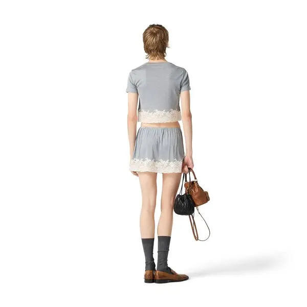 Miu Miu Silk Jersey Top
