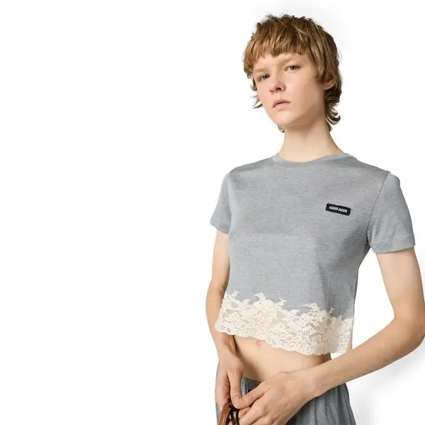 Miu Miu Silk Jersey Top