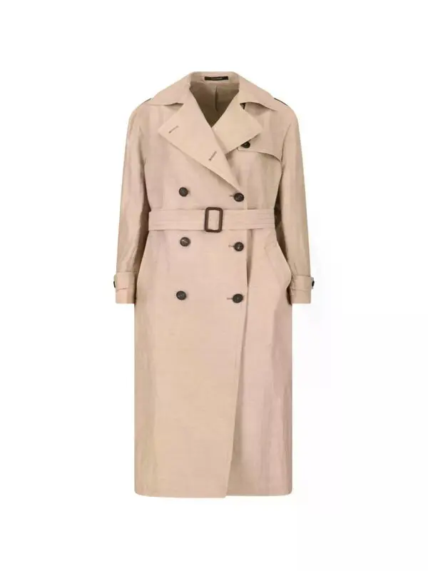 Tagliatore Bonny Double-breasted Belted Trench Coat