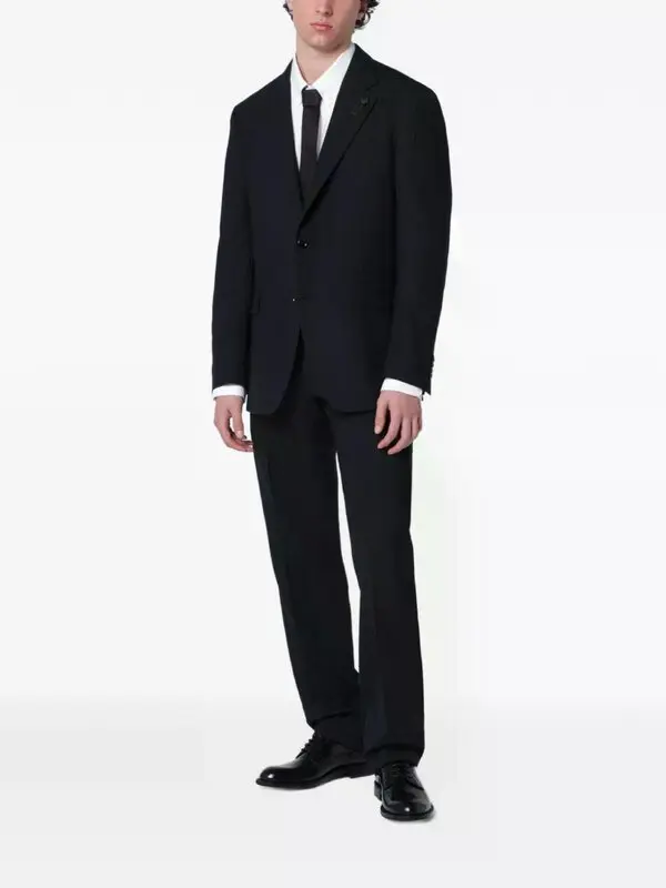 LARDINI Pinstripe Single-breasted Suit - Blue