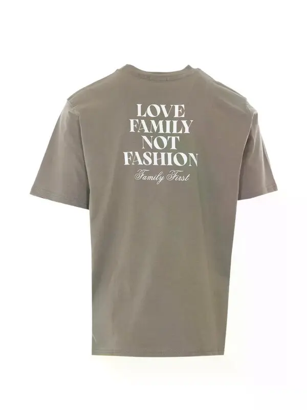 FAMILY FIRST Crew-neck Logo T-shirt