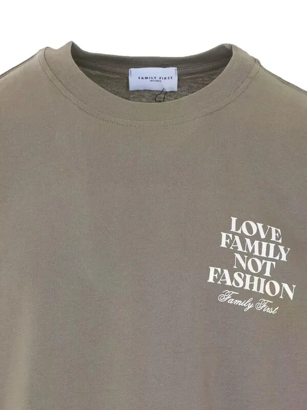 FAMILY FIRST Crew-neck Logo T-shirt