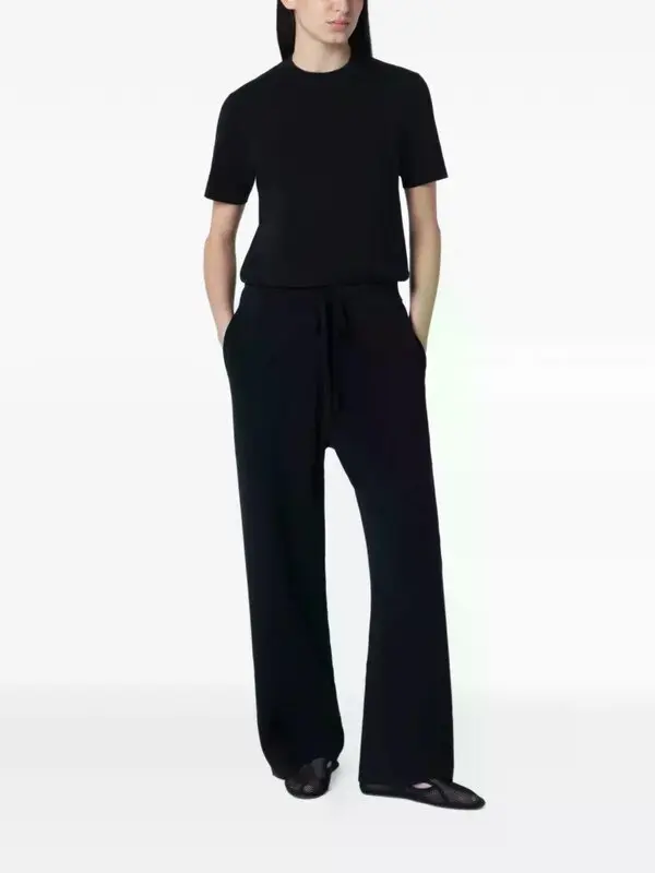 ENTIRE STUDIOS Straight-leg Knit Trousers - Black