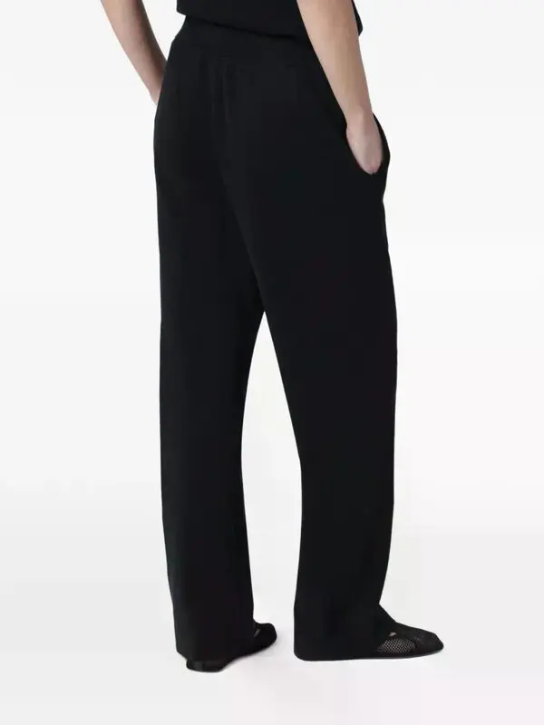 ENTIRE STUDIOS Straight-leg Knit Trousers - Black