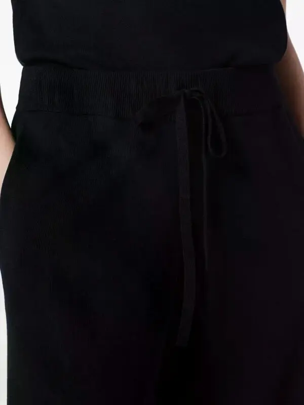 ENTIRE STUDIOS Straight-leg Knit Trousers - Black