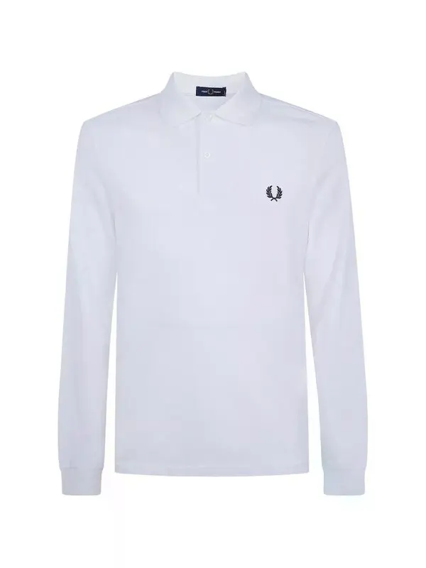 Fred Perry Logo-embroidered Polo Shirt - White