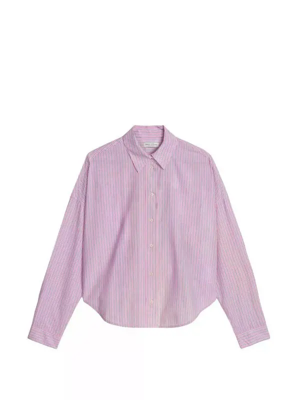 Marc O'polo Striped Longsleeves Shirt - Pink