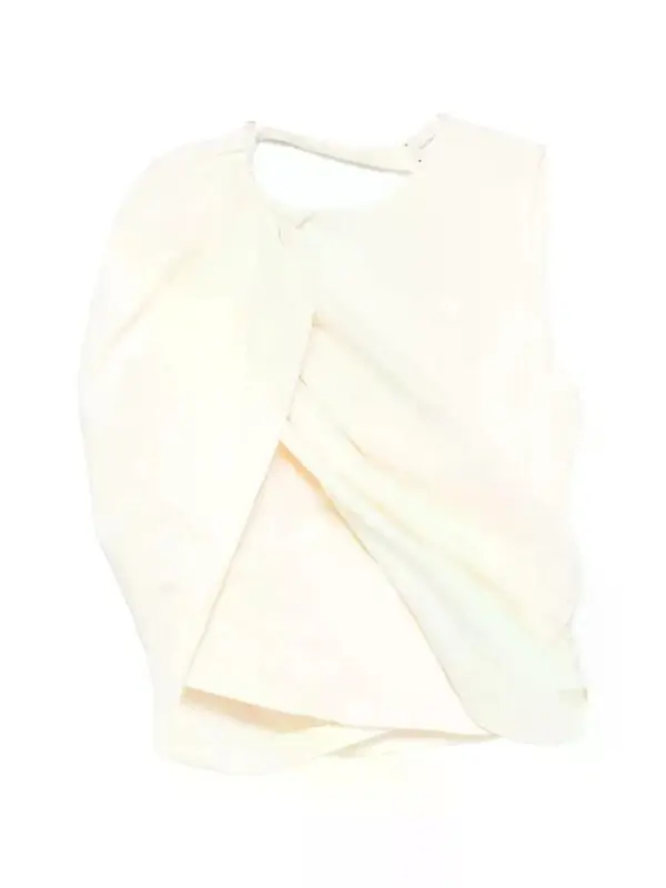 Magda Butrym Asymmetric Draped Top - Neutrals
