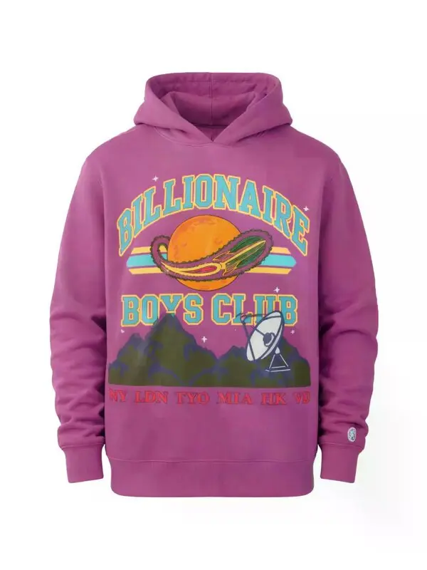 BILLIONAIRE BOYS CLUB Graphic-print Hoodie - Purple