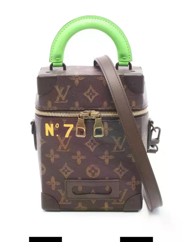 LOUIS VUITTON 2021-2026 Monogram Vertical Box Trunk Satchel - Brown
