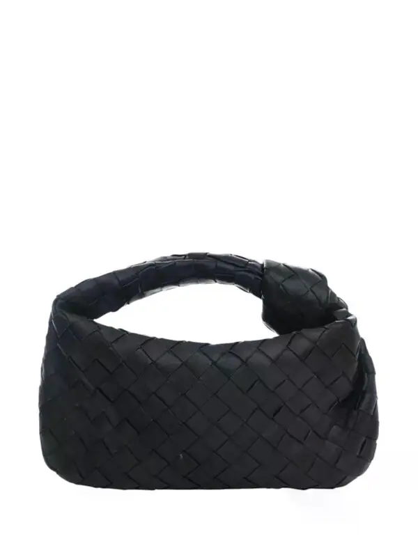 Bottega Veneta Mini Nappa Intrecciato Jodie Hobo Bag - Black