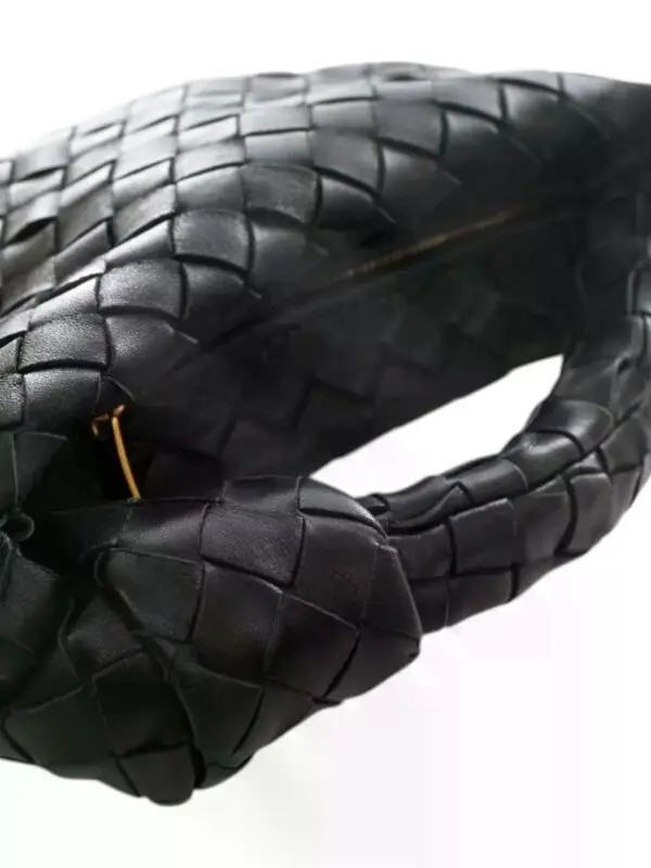 Bottega Veneta Mini Nappa Intrecciato Jodie Hobo Bag - Black