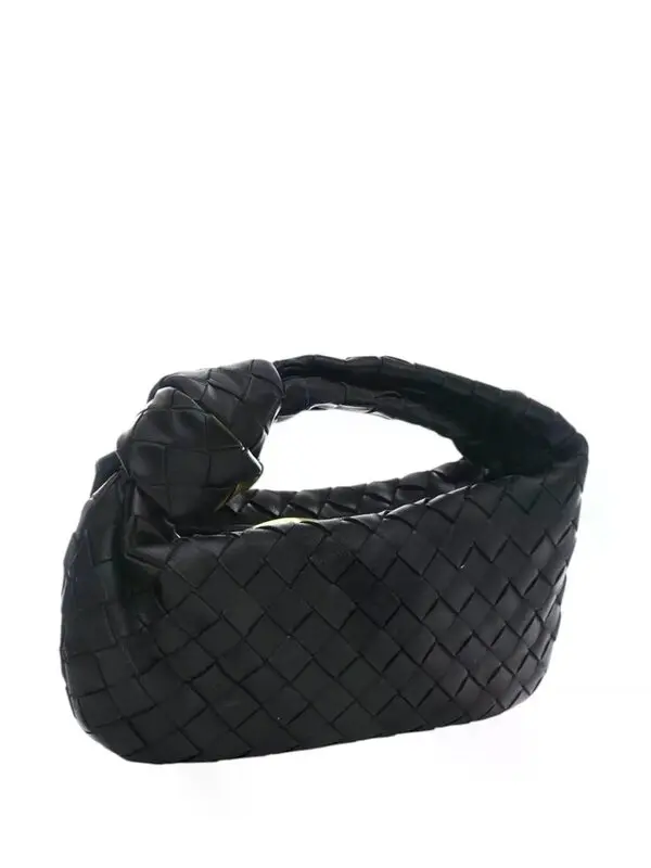 Bottega Veneta Mini Nappa Intrecciato Jodie Hobo Bag - Black