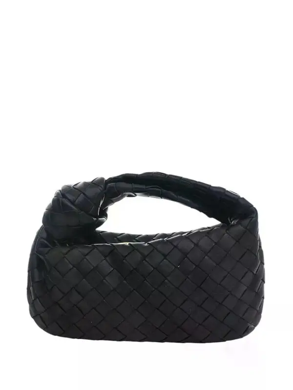 Bottega Veneta Mini Nappa Intrecciato Jodie Hobo Bag - Black