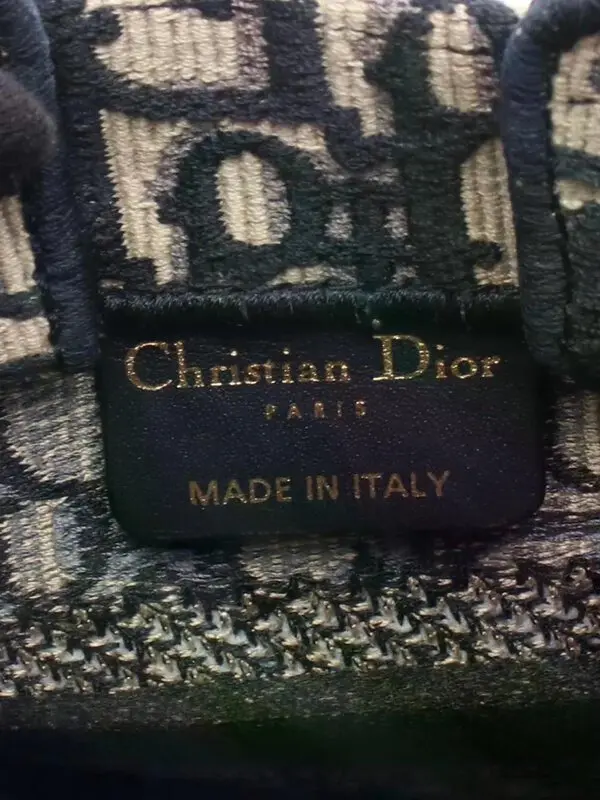 Dior 2010-2026 Mini Oblique Vertical Book Tote Satchel - Blue