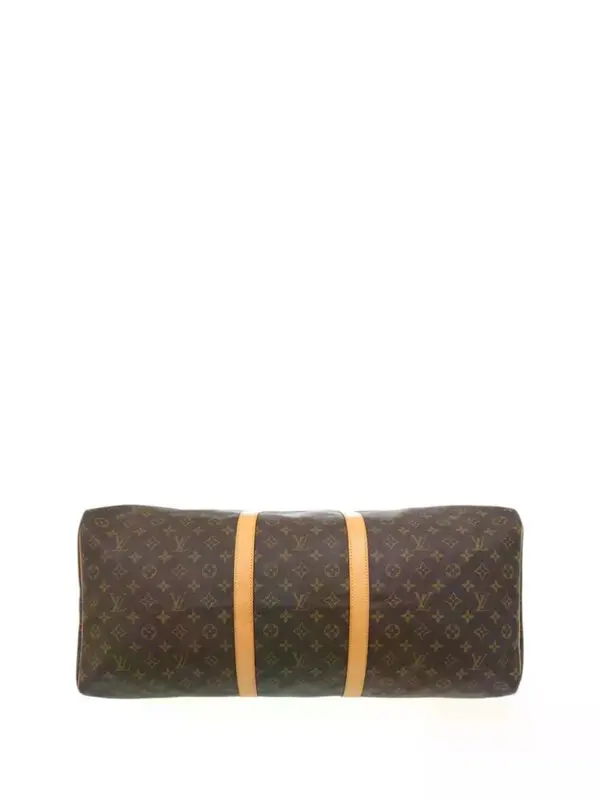 LOUIS VUITTON 2000 Monogram Keepall 60 Travel Bag - Brown