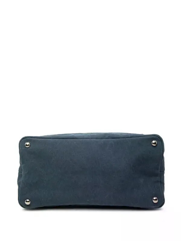 Prada 2013-2016 Denim Tote Bag - Blue