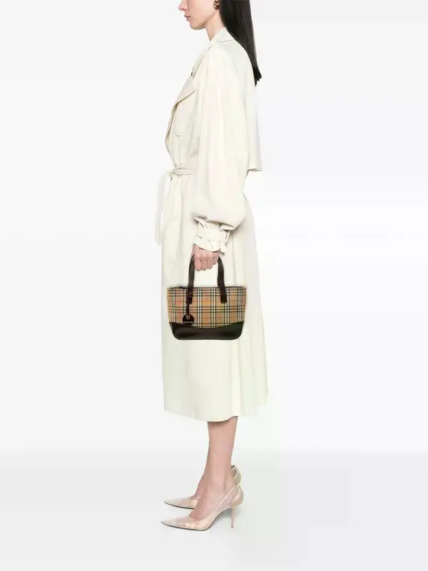 Burberry Haymarket Check Canvas Tote Bag - Neutrals