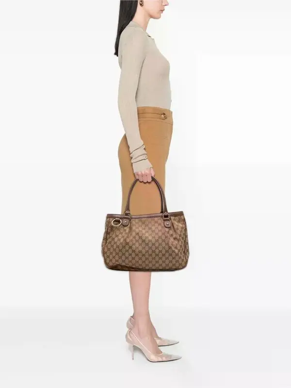Gucci Gg Canvas Sukey Tote Bag - Neutrals
