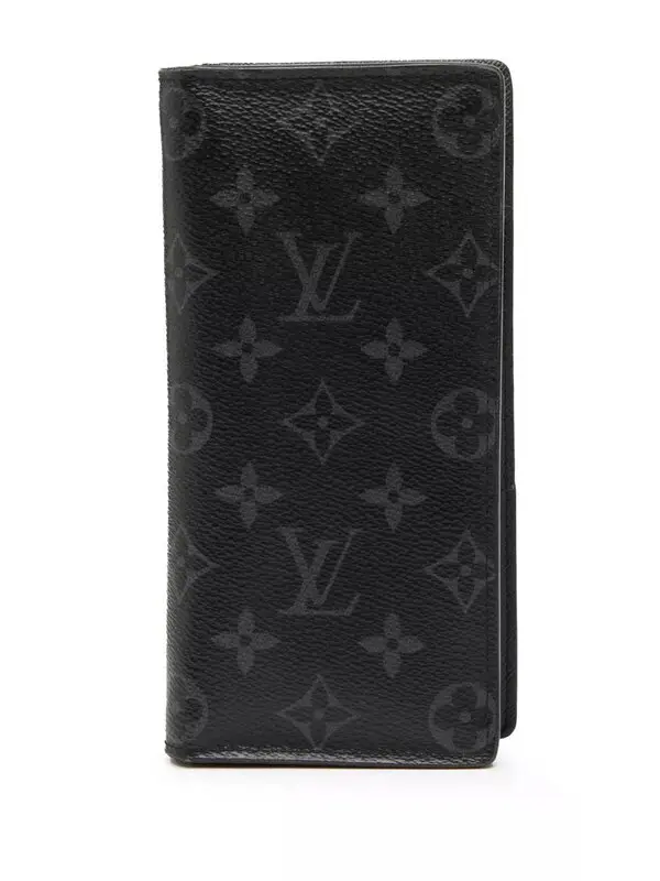 LOUIS VUITTON 2020 Monogram Eclipse Brazza Wallet Long Wallets - Black