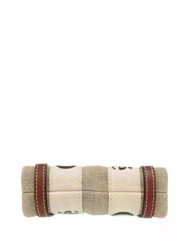 Chloé Mini Canvas Woody North South Tote Satchel - Neutrals