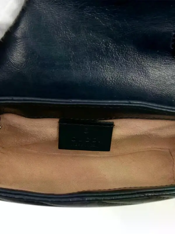 Gucci Gg Marmont Matelassé Super Mini Crossbody Bag
