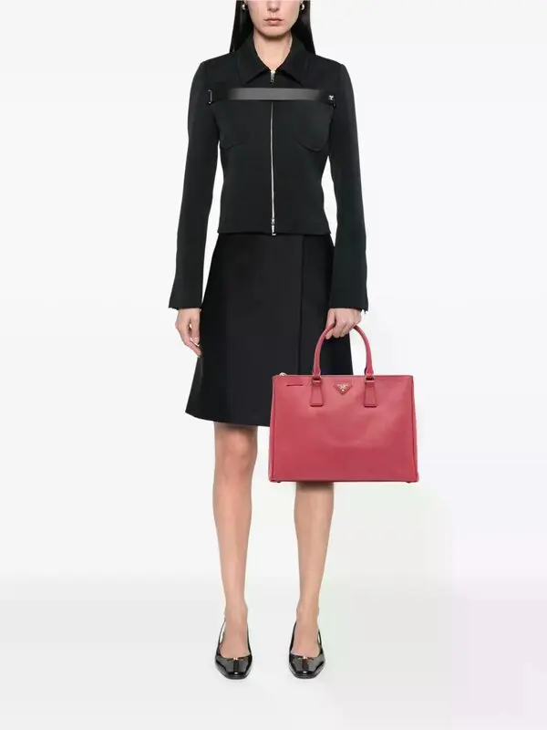 Prada Galleria Double Zip Tote Bag - Pink