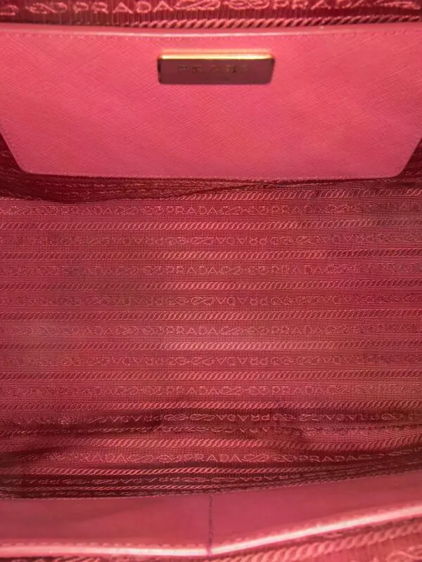 Prada Galleria Double Zip Tote Bag - Pink
