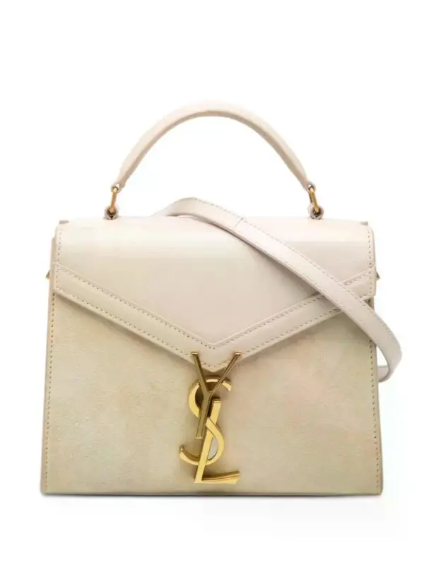 Saint Laurent Mini Cassandra Top Handle Bag - Neutrals