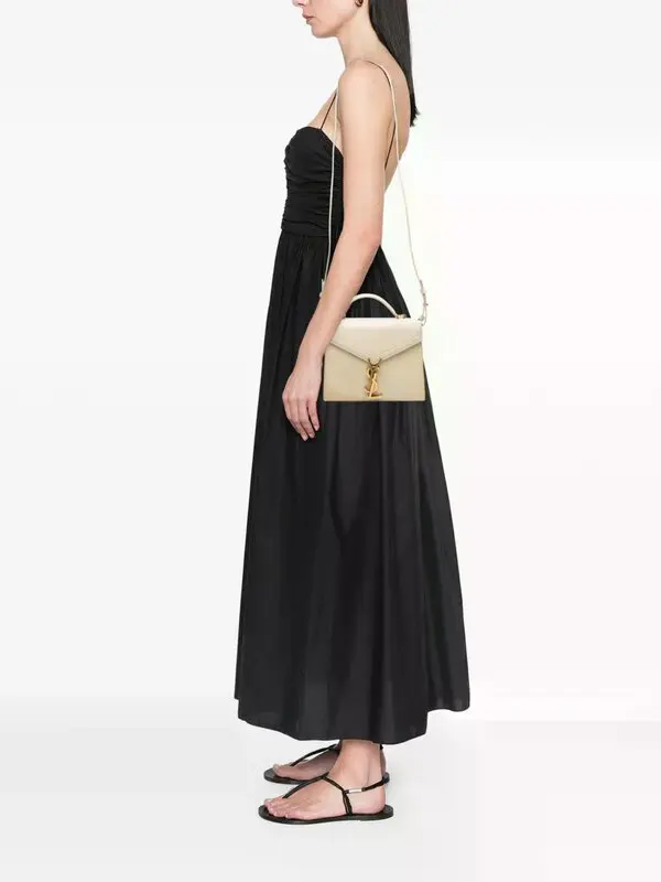 Saint Laurent Mini Cassandra Top Handle Bag - Neutrals