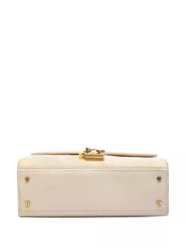 Saint Laurent Mini Cassandra Top Handle Bag - Neutrals