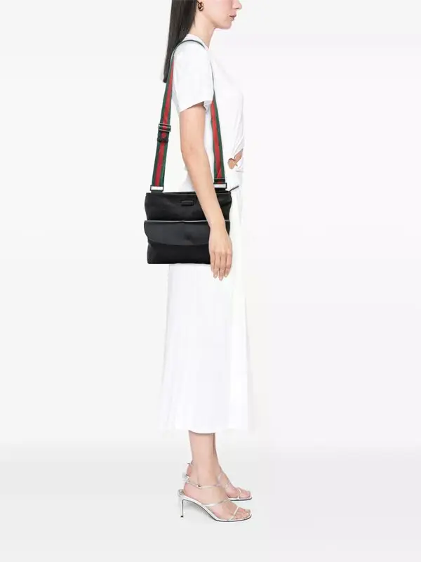 Gucci Gg Canvas Web Crossbody Bag
