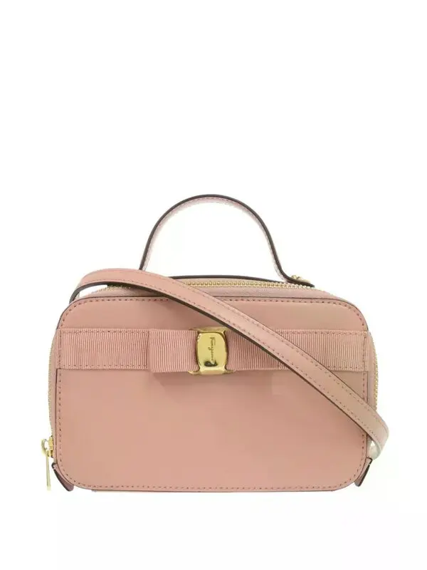 FERRAGAMO Leather Vara Bow Satchel