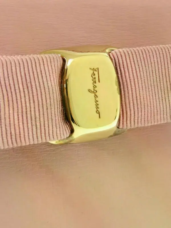 FERRAGAMO Leather Vara Bow Satchel