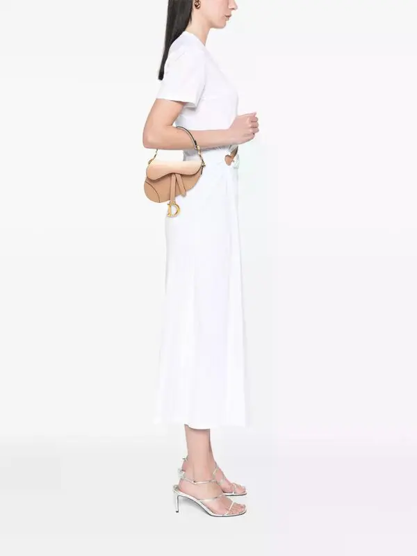 Dior 2019 Mini Grained Calfskin Saddle Satchel - Neutrals