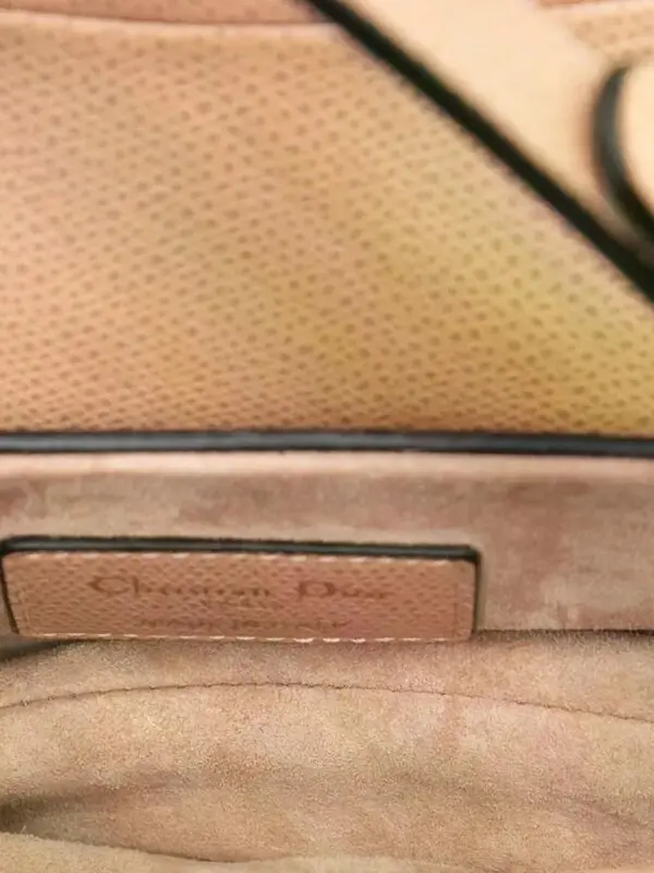 Dior 2019 Mini Grained Calfskin Saddle Satchel - Neutrals