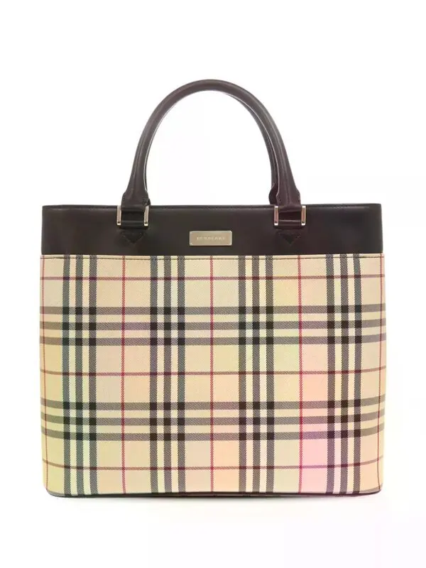 Burberry House Check Canvas Handbag