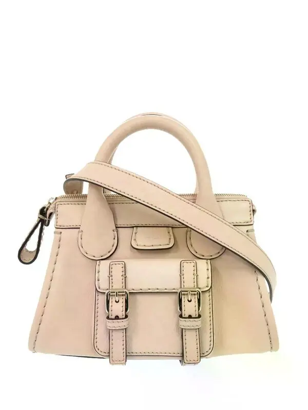 Chloé Mini Buffalo Leather Edith Day Satchel - Neutrals