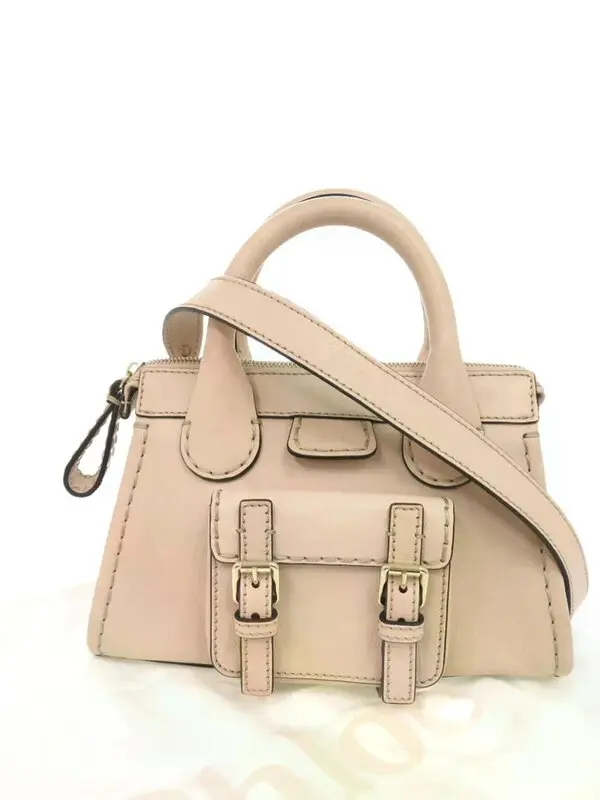 Chloé Mini Buffalo Leather Edith Day Satchel - Neutrals