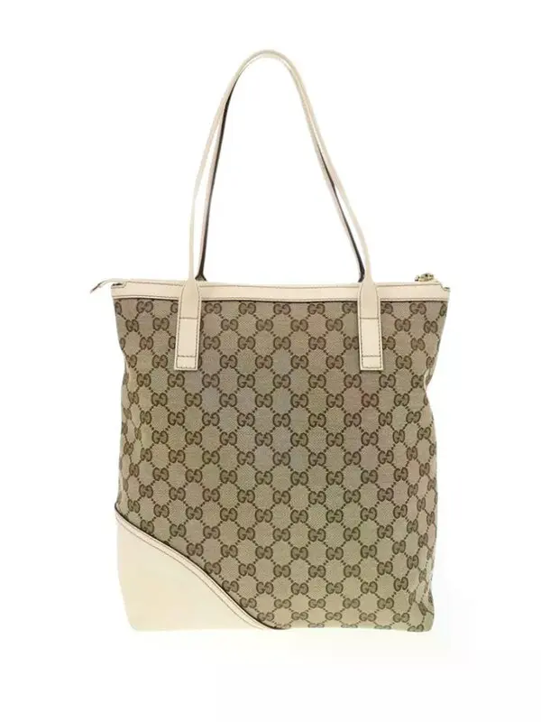 Gucci Gg Canvas Britt Tote Bag - White