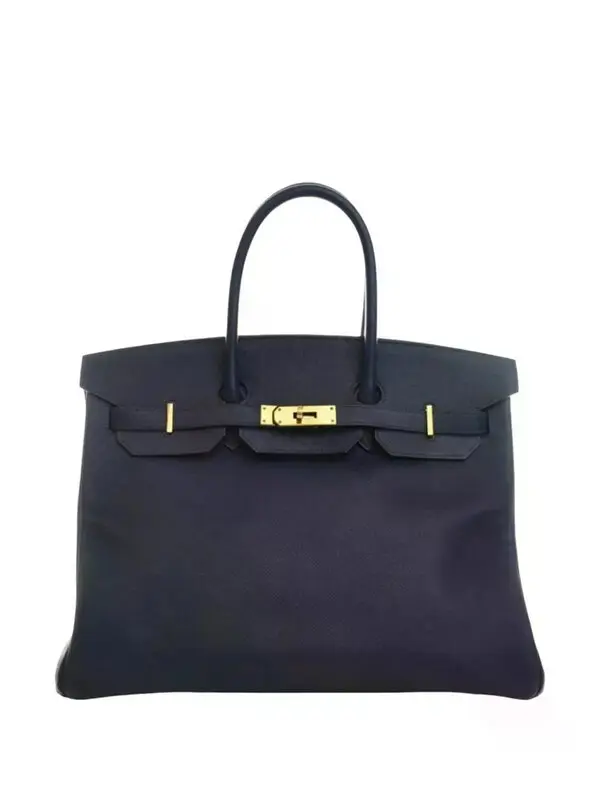 Hermès 2016 Epsom Birkin Retourne 35 Handbag - Blue