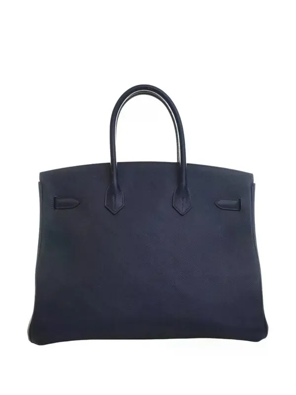 Hermès 2016 Epsom Birkin Retourne 35 Handbag - Blue