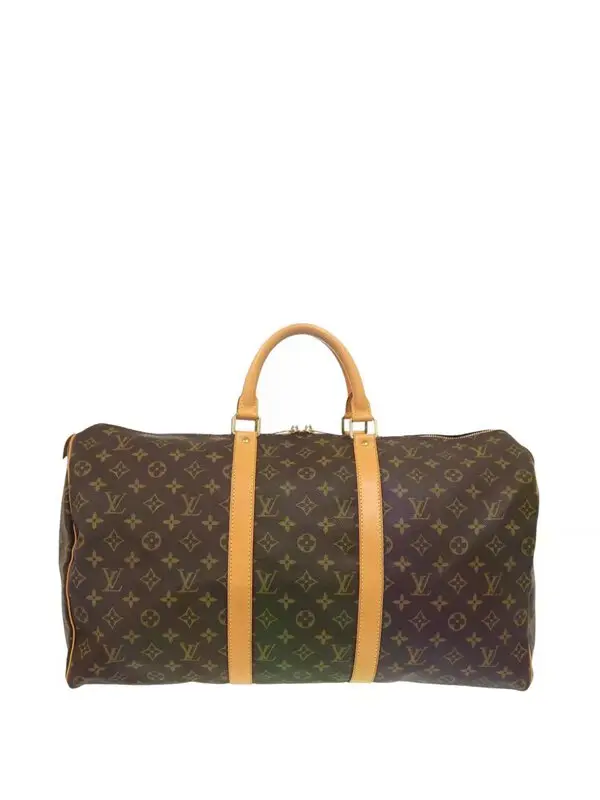LOUIS VUITTON 1999 Monogram Keepall 50 Travel Bag - Brown