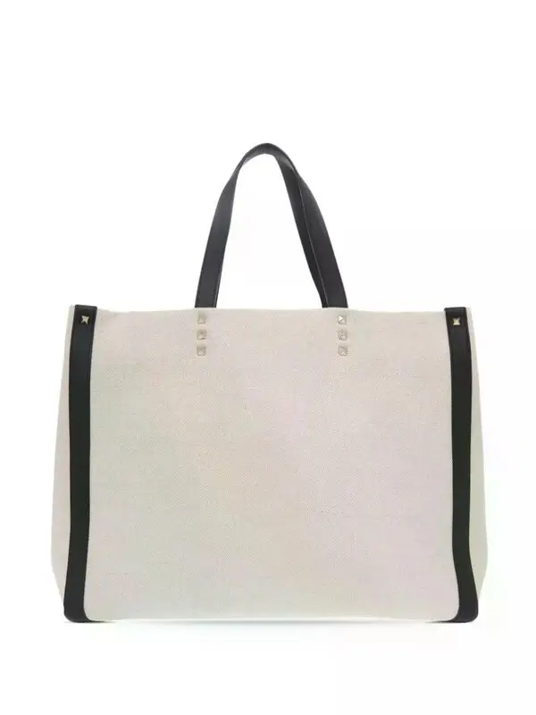 Valentino Garavani Medium Canvas Rockstud Vltn Tote Satchel