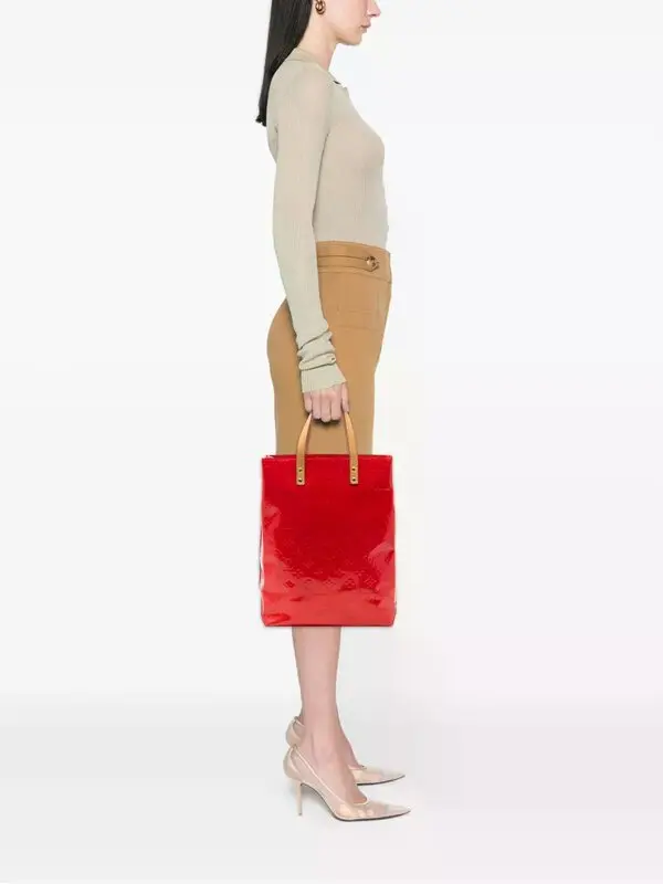LOUIS VUITTON 2000 Monogram Vernis Reade Mm Tote Bag