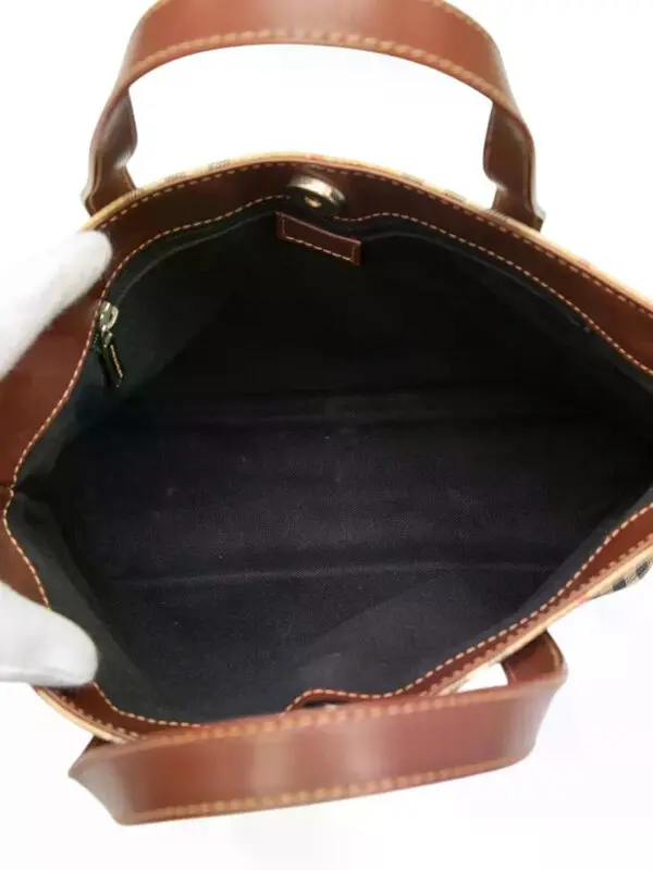 Burberry Haymarket Check Coated Canvas Tote Bag - Neutrals