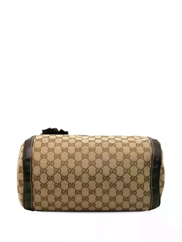 Gucci Gg Canvas Trophy Boston Bag