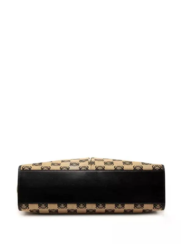 Loewe 2004 Anagram Canvas Repeat Tote Bag - Neutrals