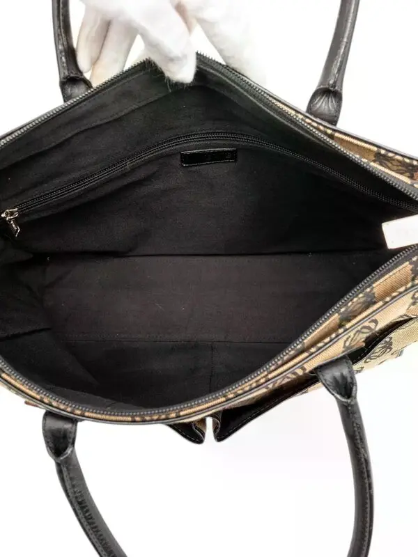 Loewe 2004 Anagram Canvas Repeat Tote Bag - Neutrals